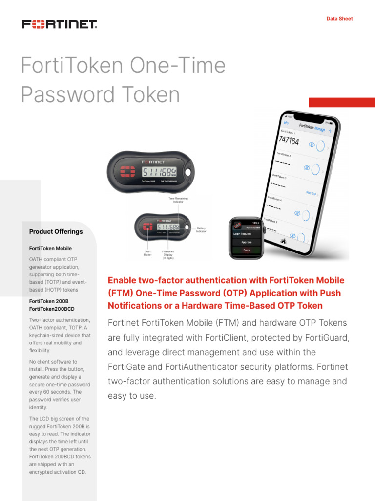 fortitoken-2FA Solution | PDF | Ios | Android (Operating System)