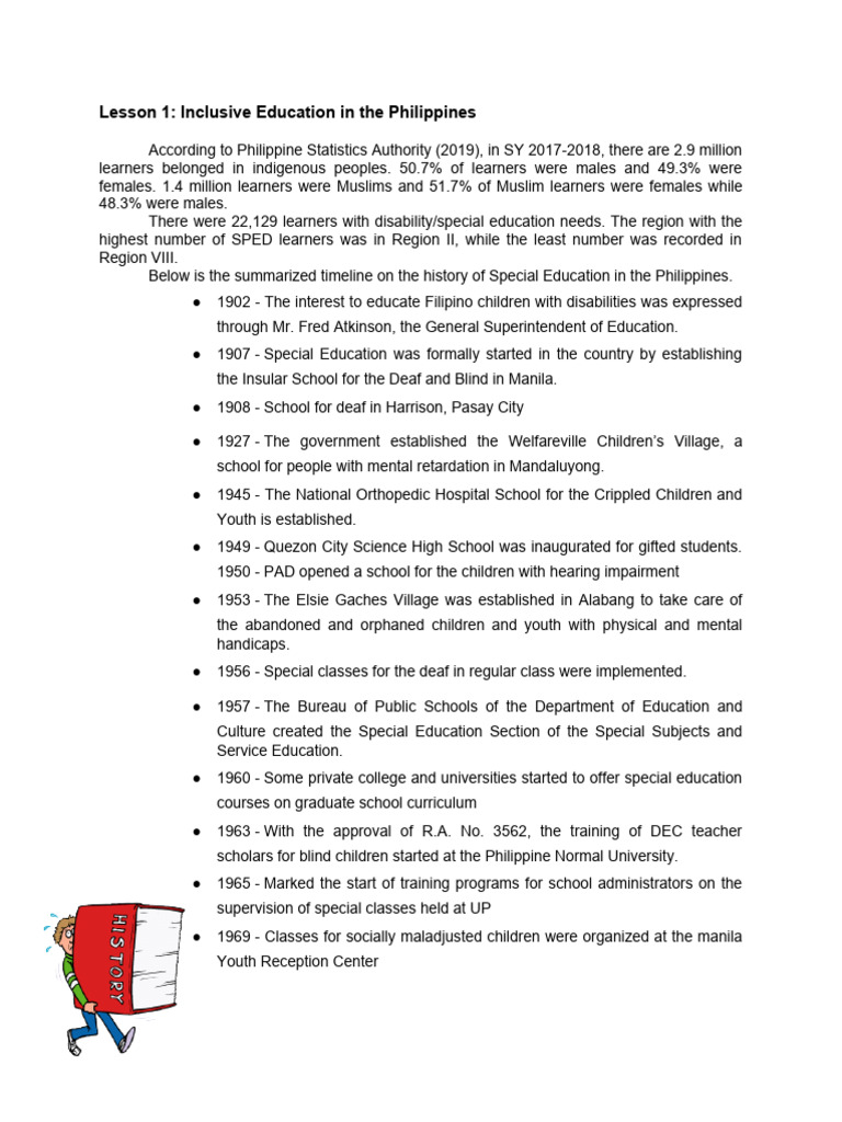 Educ 201 Handouts | PDF | Inclusion (Education) | Special Education
