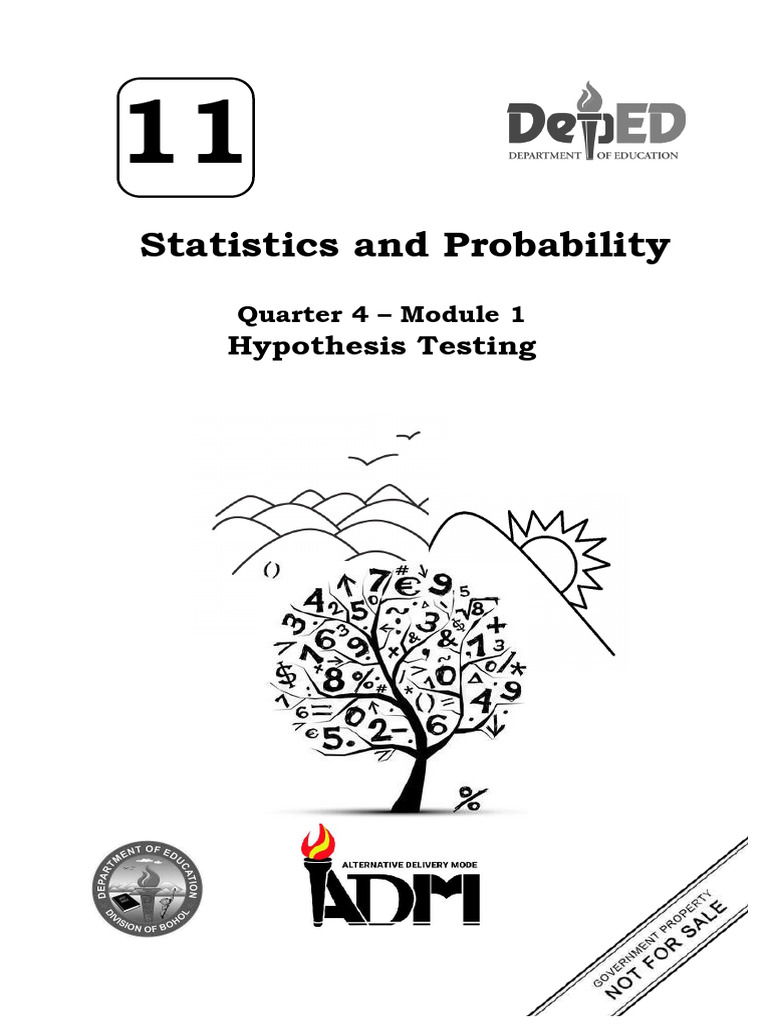 Stat - Prob 11 - Q4 - SLM - WK1 | PDF | Type I And Type Ii Errors ...