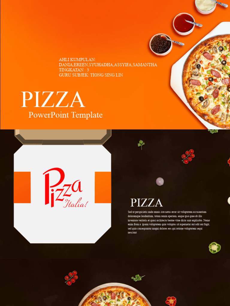 Pizza Powerpoint Template | PDF