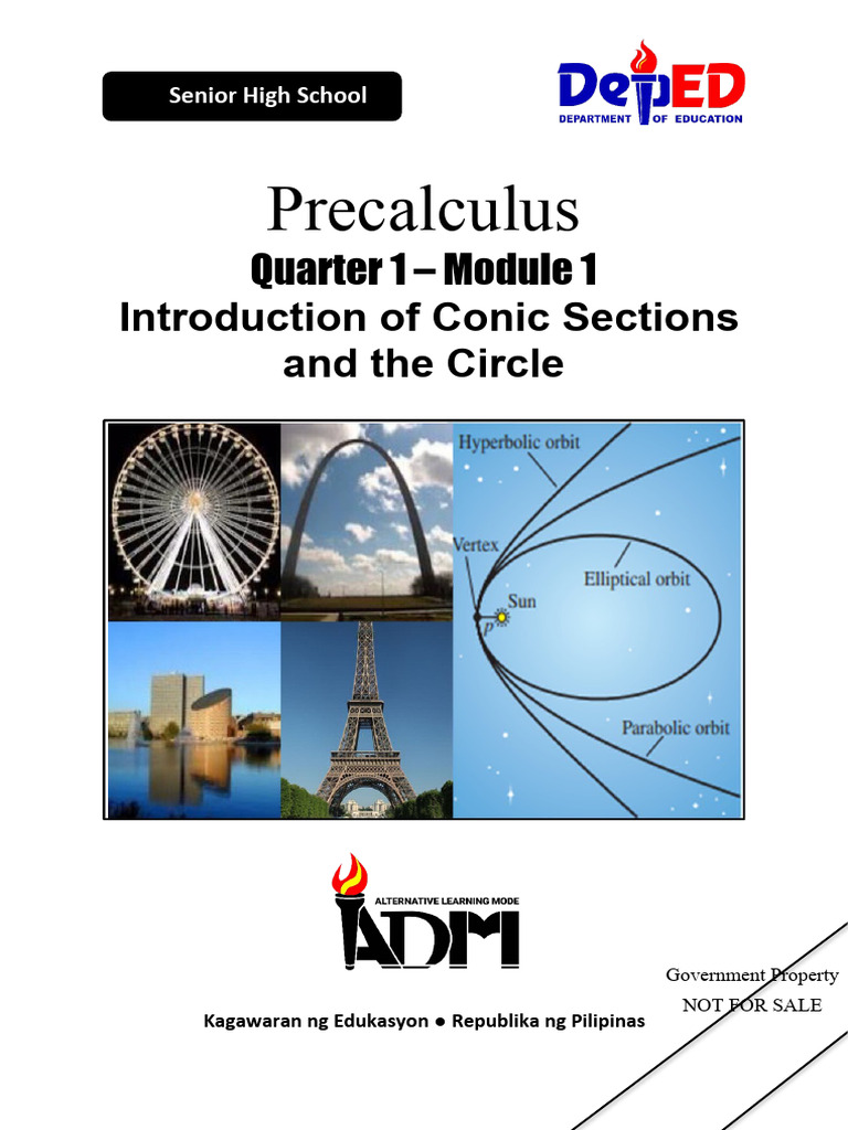 Precalculus - Q1 - Mod1 - Introduction of Conic Sections and The Circle ...
