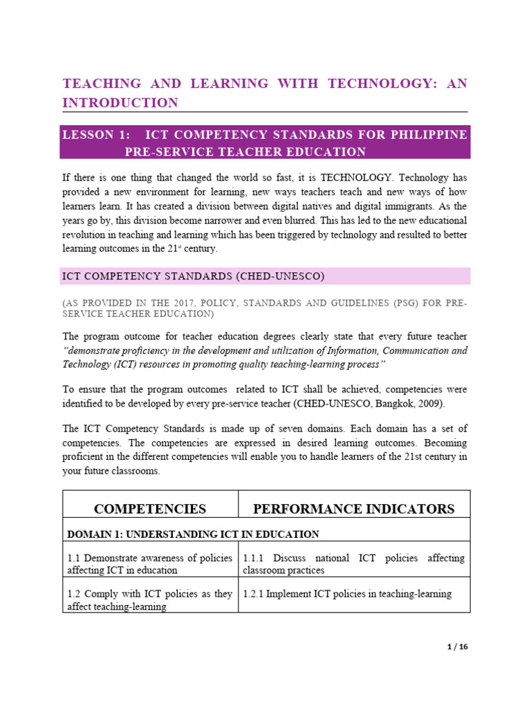 Technology For Teaching and Learning 1 | PDF | Educational Technology ...