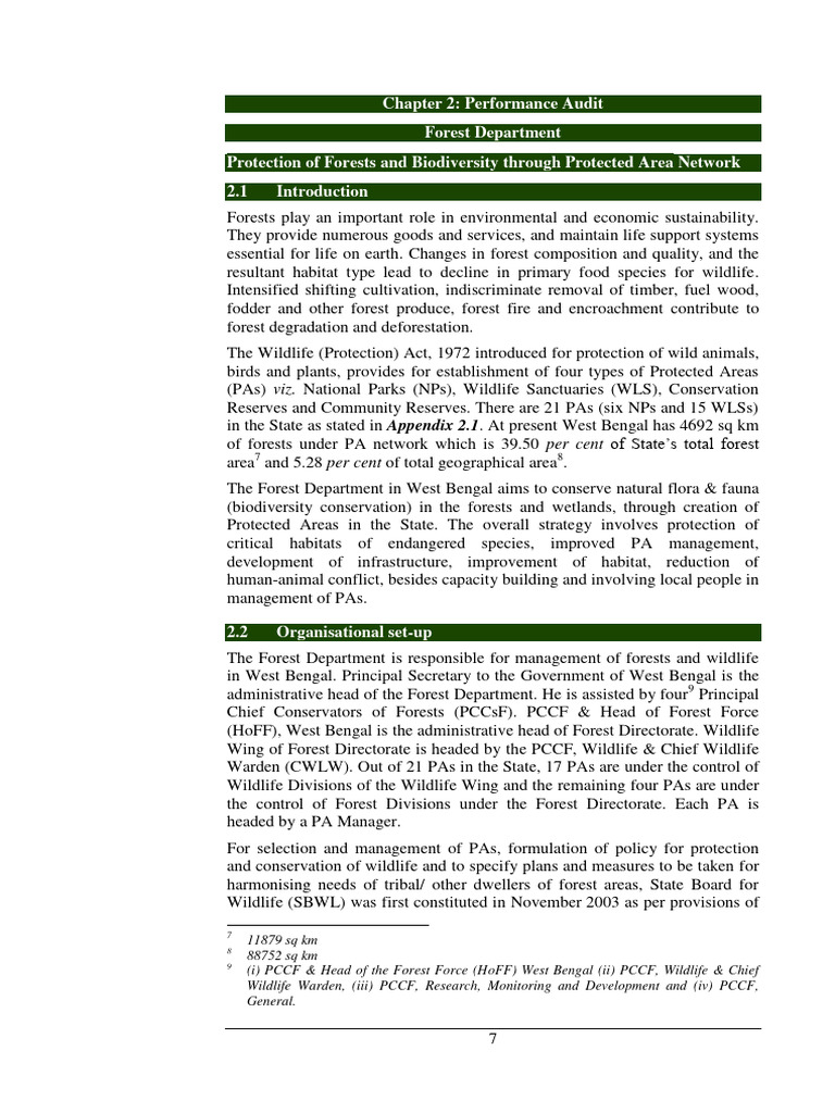 Chapter 2 - Performance Audit - Report No.1 of 2017 - Economic Sector Government of West Bengal ...