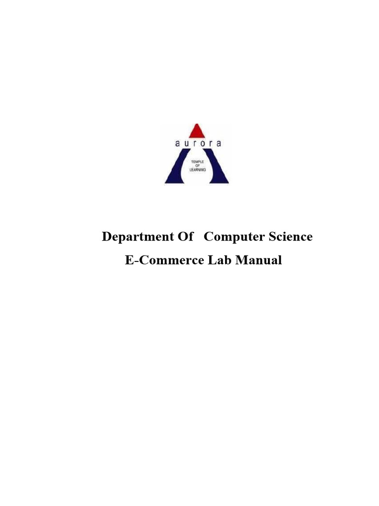 Ecommerce Lab Manual - Updated | PDF | World Wide Web | Internet & Web