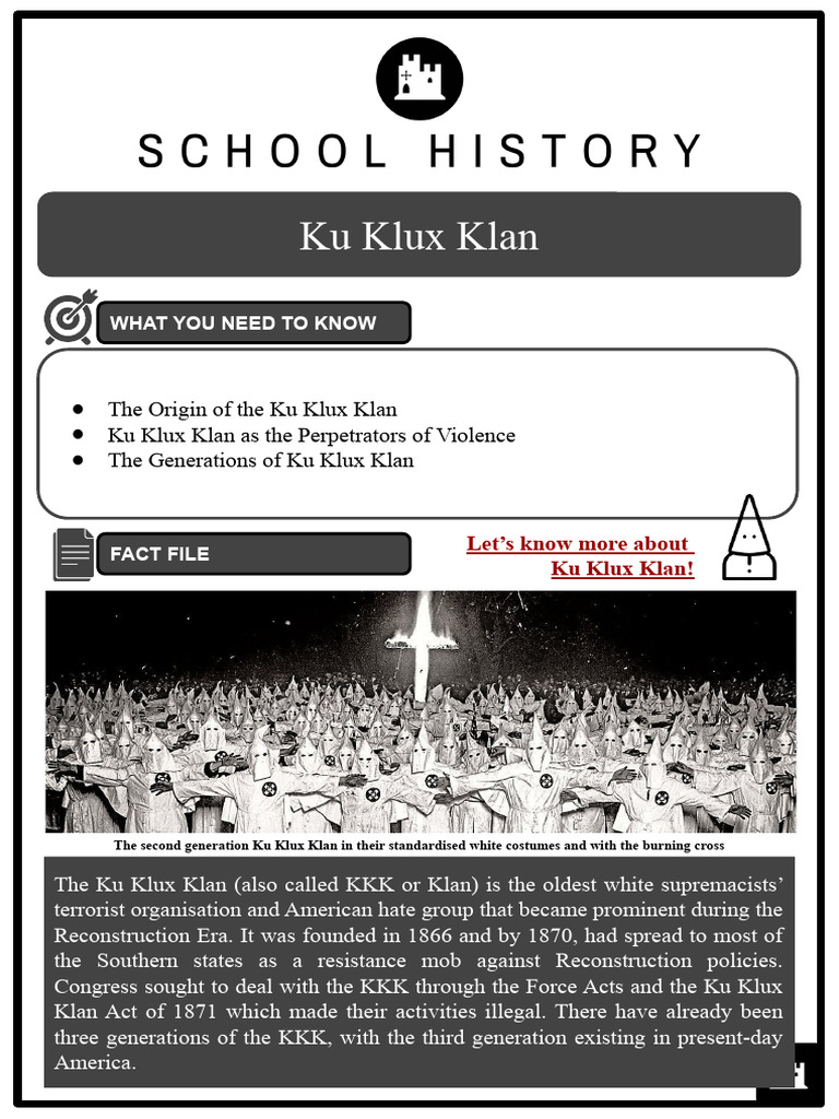 Ku Klux Klan Resource Collection | PDF