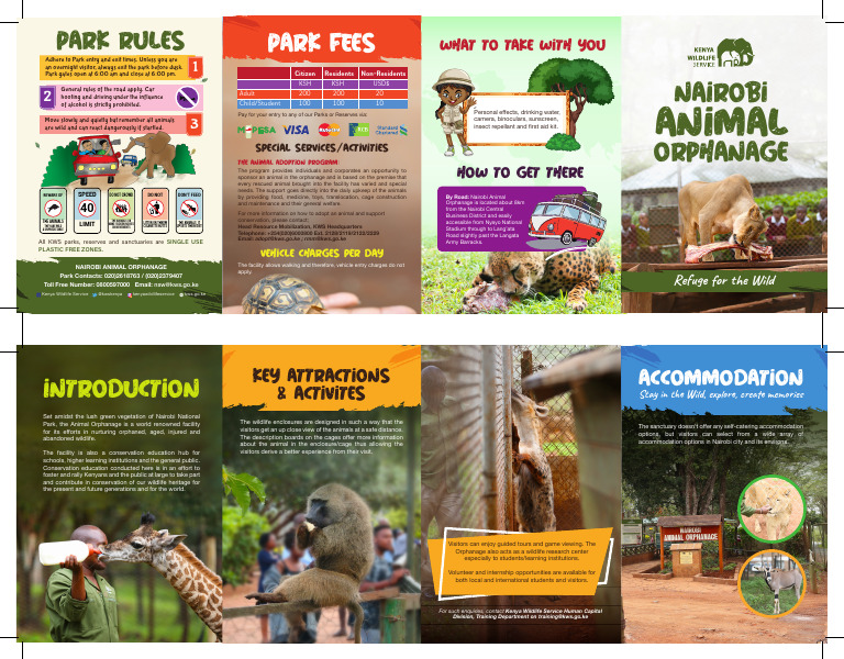 Nairobi Animal Orphanage Brochure | PDF