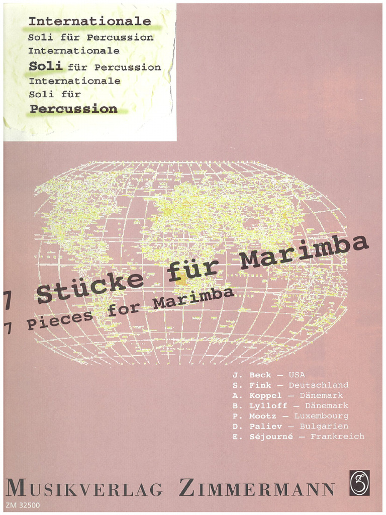 7 Pieces For Marimba | PDF