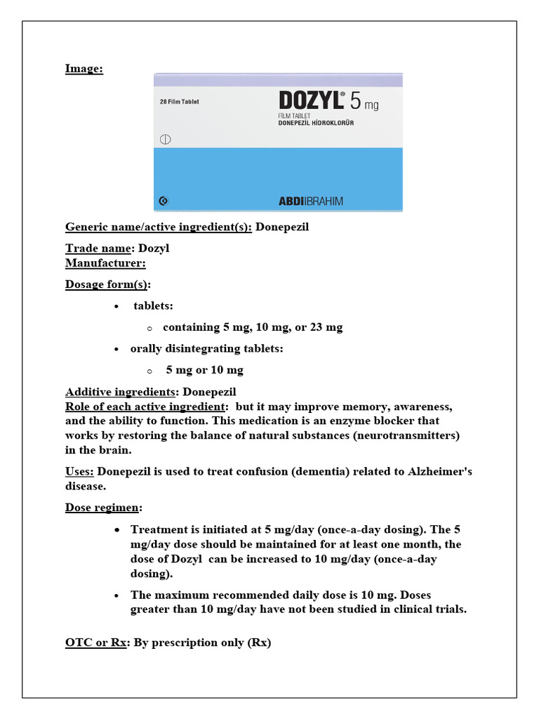 Drug 7 Dozyl | PDF