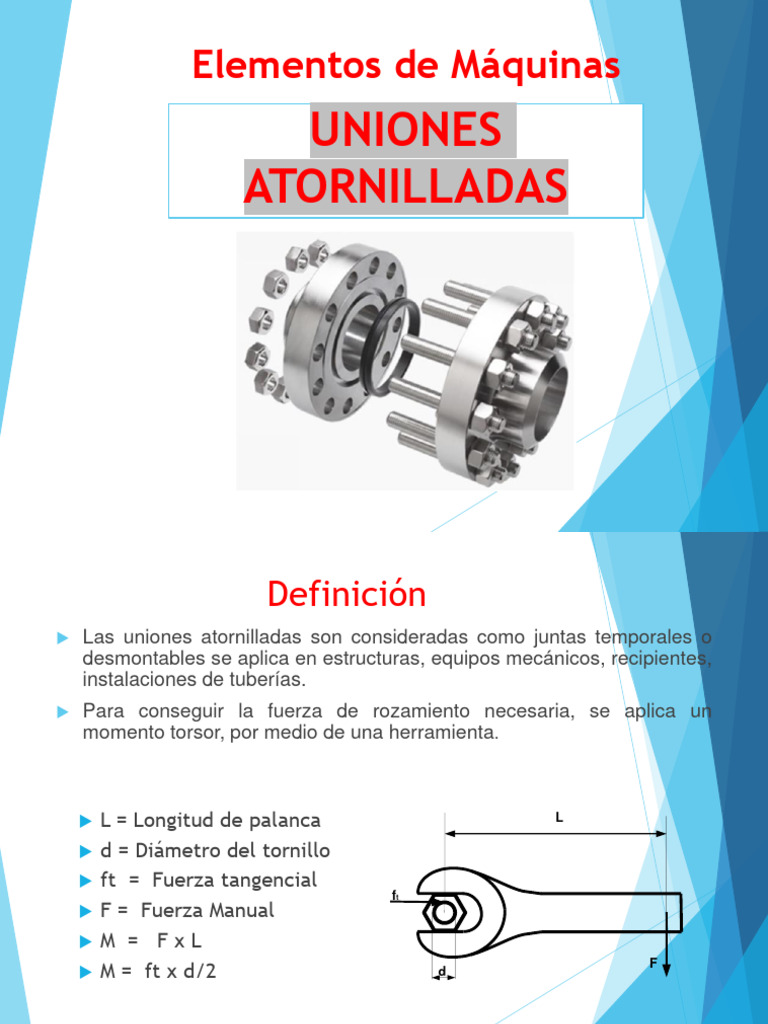 Uniones Atornilladas | PDF | Tornillo | Perforar