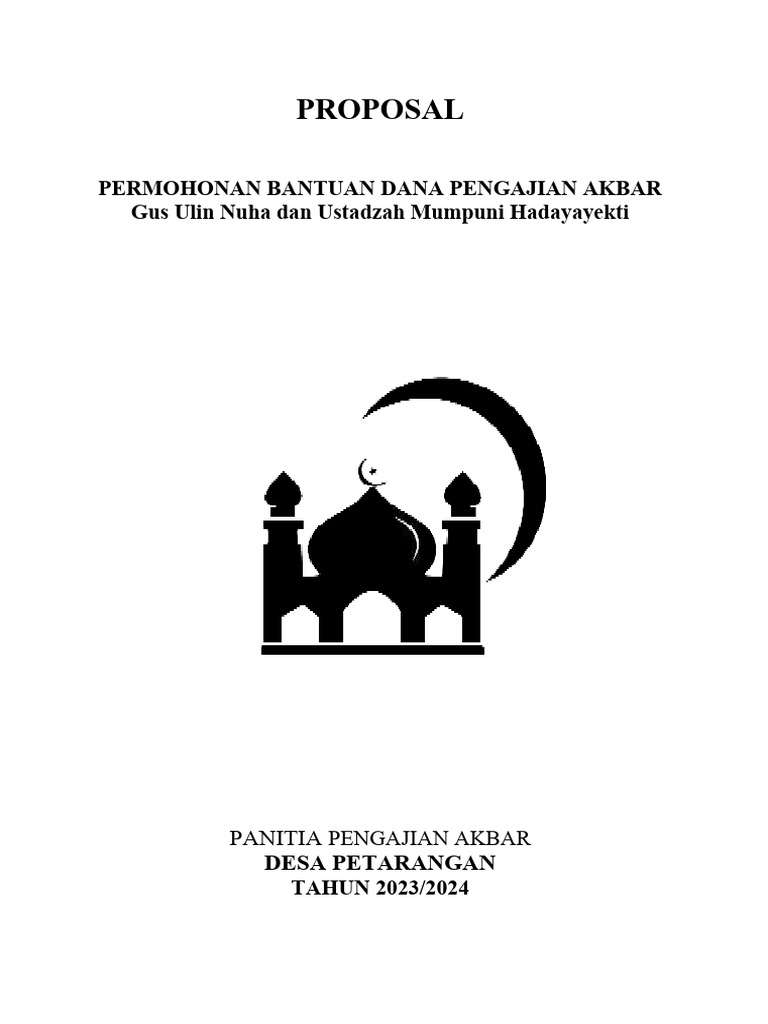 Dokumen - Tips Proposal Pengajian Akbar | PDF