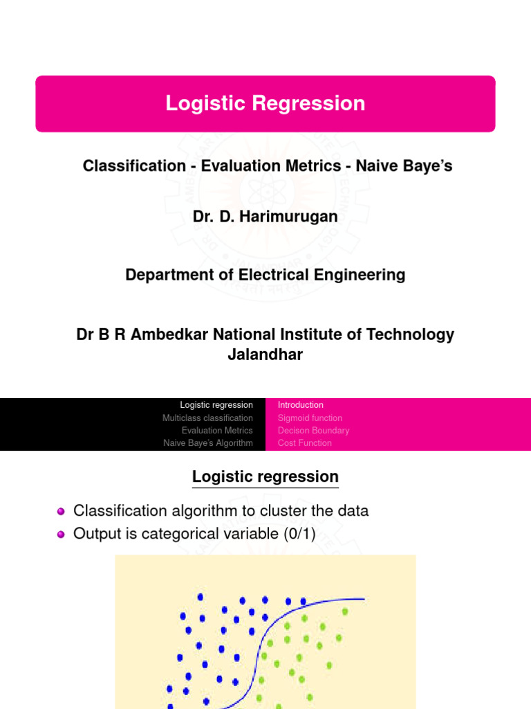 Logistic Regression | PDF | Statistical Classification | Logistic ... Logistic Regression | PDF | Statistical Classification | Logistic ...