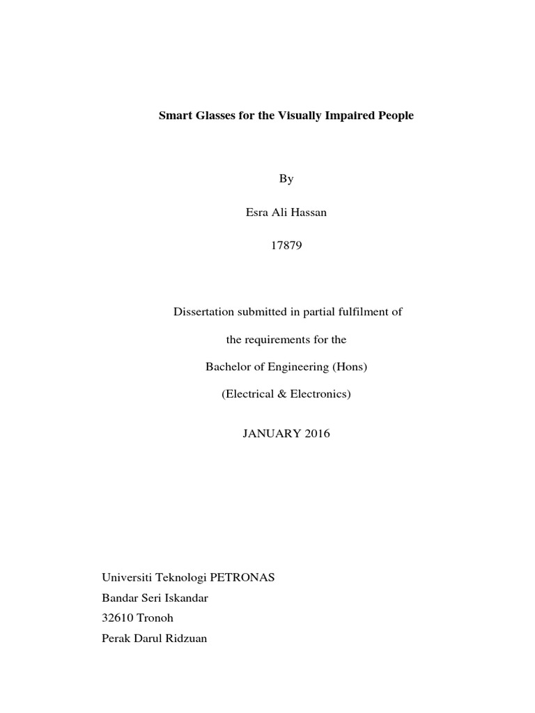 Final Thesis-Esra | PDF | Optical Character Recognition | Visual Impairment