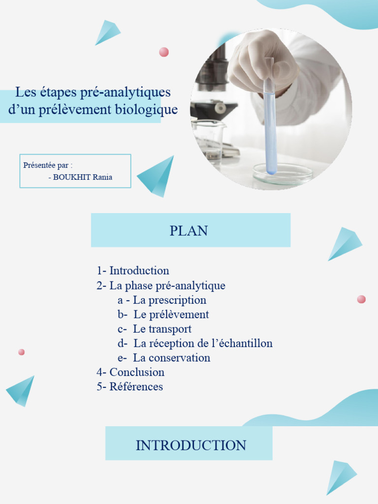 Étapes pré-analytiques du prélèvement biologique | PDF | Ordonnance ...