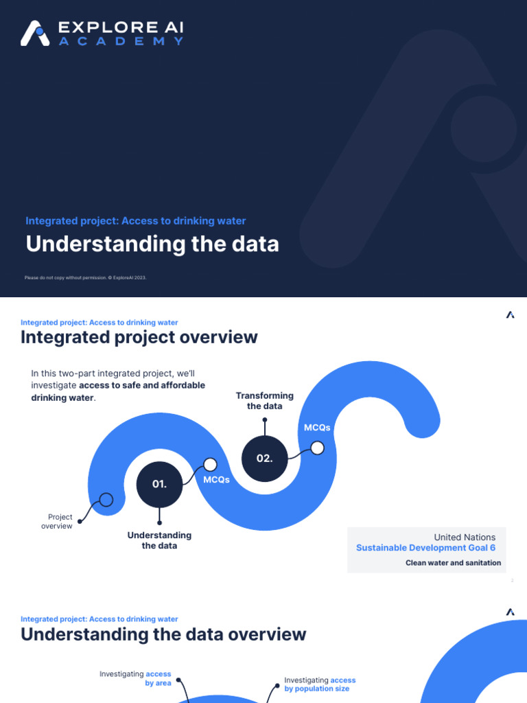 Integrated Project - Access To Drinking Water (Understanding The Data) | PDF