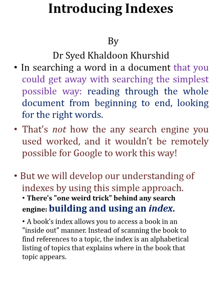 Assignment 1 | PDF | Search Engine Indexing | Database Index