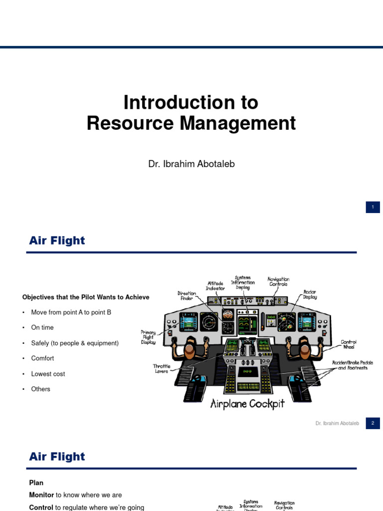 Introduction To Resource Management | PDF