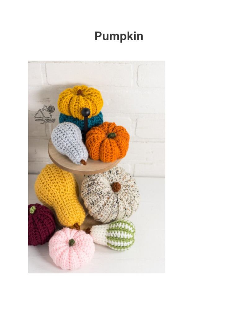 Pumpkin | PDF | Crochet | Yarn