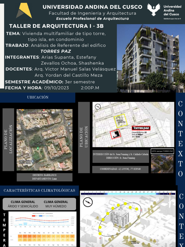 ANALISIS DE REFERENTE TORRES PAZ - (ARIAS, ZEVALLOS) TALLER DE ARQUITECTURA I - Compressed | PDF