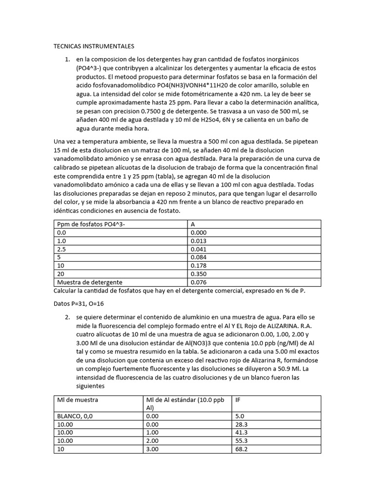 Tecnicas Instrumentales | PDF | Ciencia y matemáticas