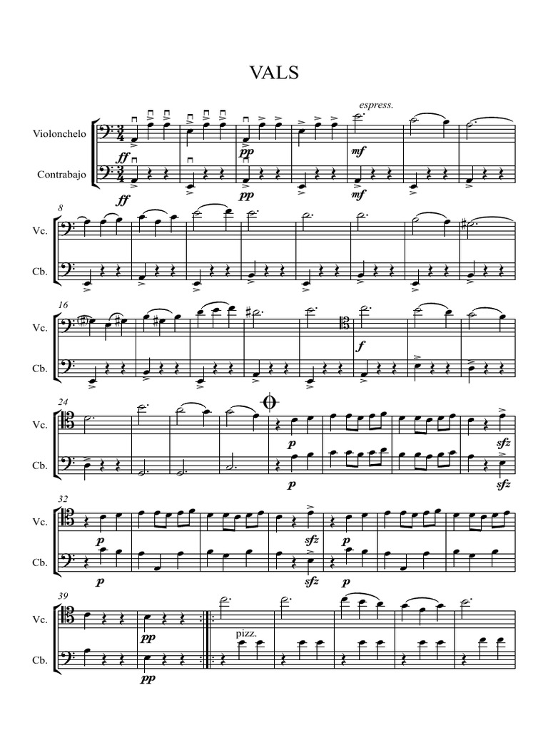 SHOSTAKOVIC VALS - Partitura Completa | PDF