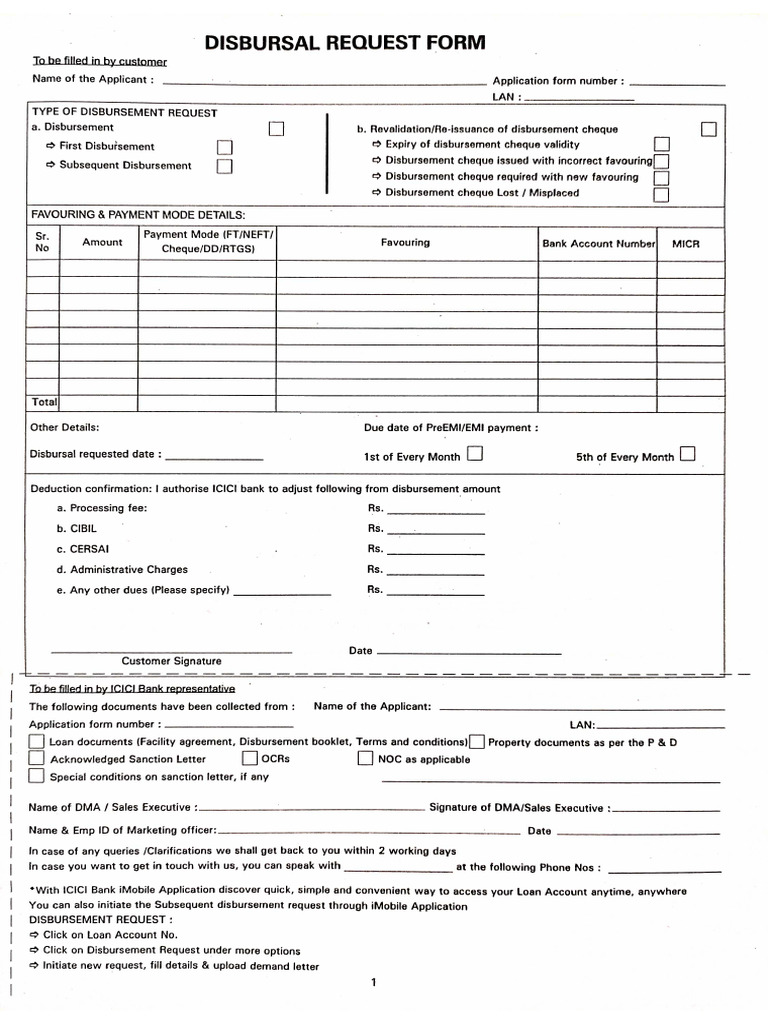 Disbursement Kit | PDF