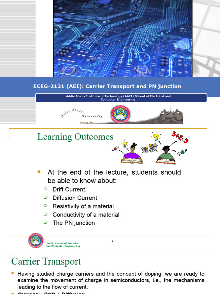 ECEG 2131 AEI Lec 02 Carrier Transport and The PN Junction 2 | PDF | P ...