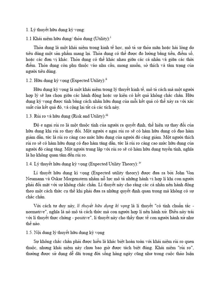 Ly Thuyet Huu Dung Ky Vong | PDF