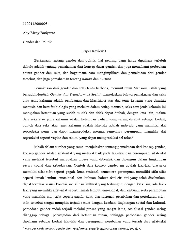 Konsep Gender Pdf