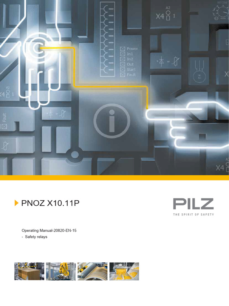 PNOZ X10 11P Operating Manual 20820-EN-15 | PDF | Relay | Switch