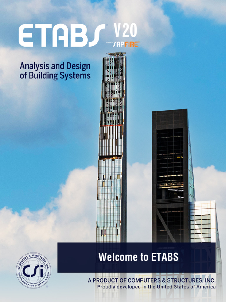 Welcome To Etabs Pdf Cartesian Coordinate System Beam Structure