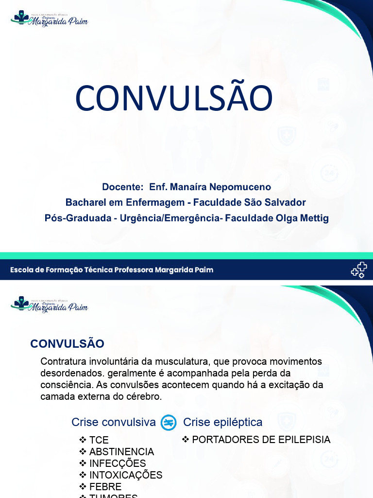 Desmaio e Convulsão: Causas e Cuidados | PDF | Epilepsia | Sistema nervoso