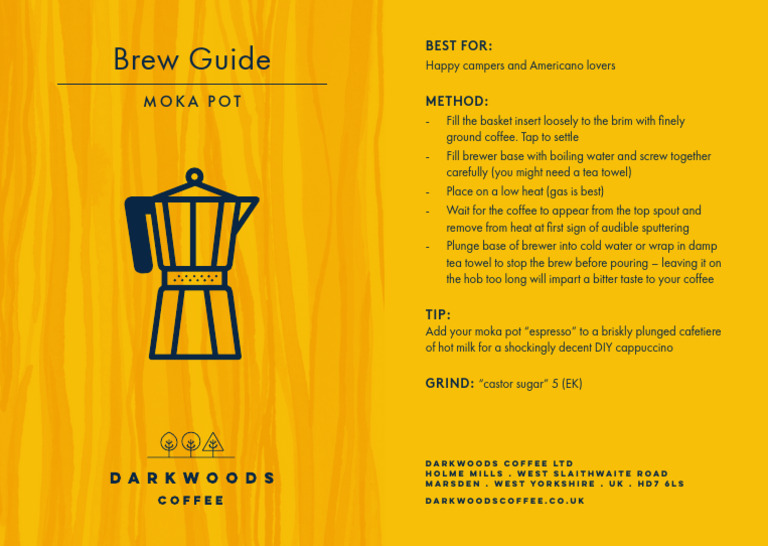 Moka Pot Brew Guide | PDF
