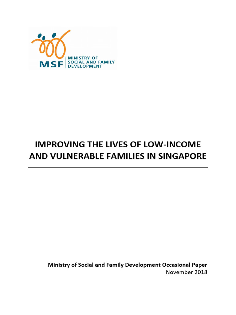 Improving The Lives of Low-Income and Vulnerable Families in Singapore ...