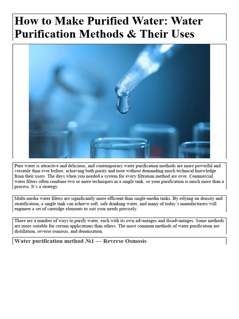5 Intro | PDF | Water Purification | Purified Water
