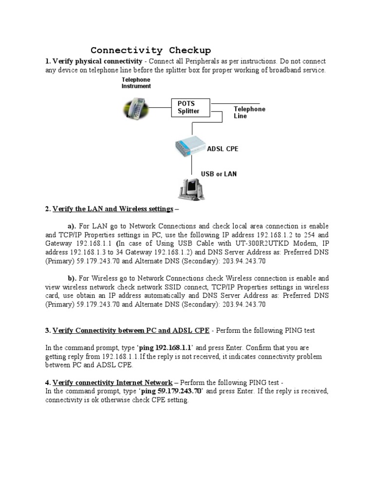 Essential Connectivity Troubleshooting Guide | PDF | Computers