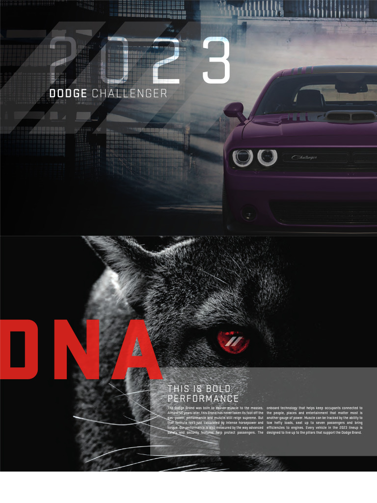 2023 Dodge Challenger Catalog | PDF | Motor Vehicle | Transport