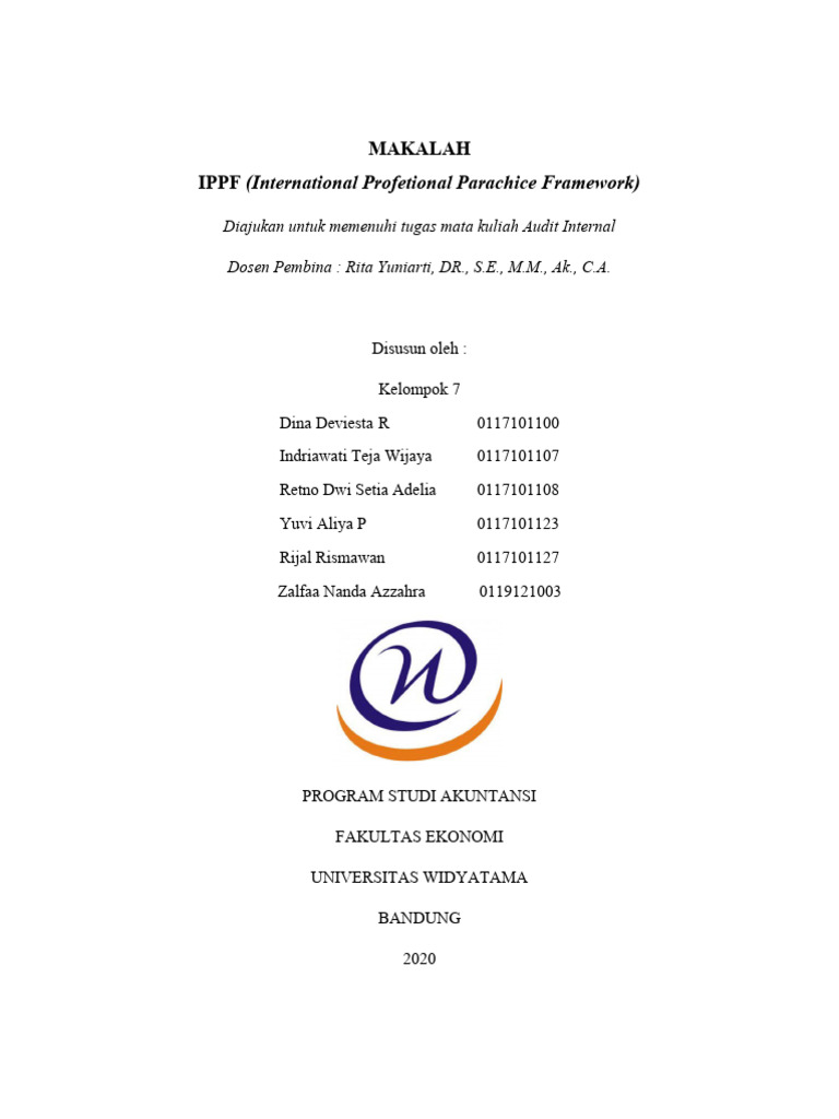 Audit Internal Bab 3 - Kelompok7 - KelasC | PDF