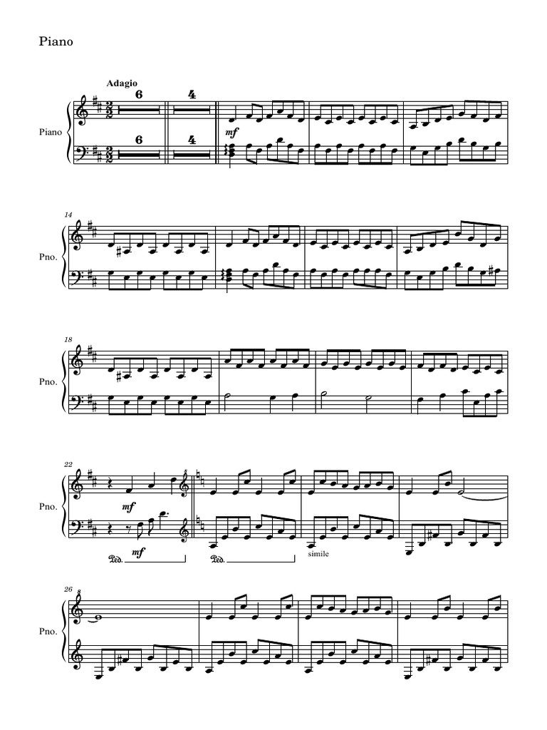 Casper's Lullaby Piano Sheet Music | PDF