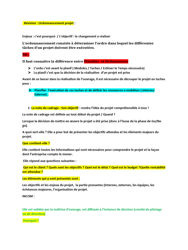 Révision Ordo 1 | PDF