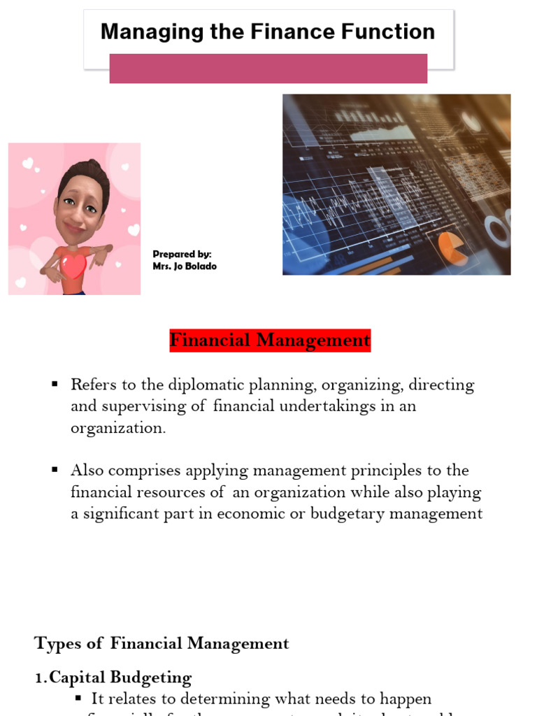 Managing The Finance Function | PDF