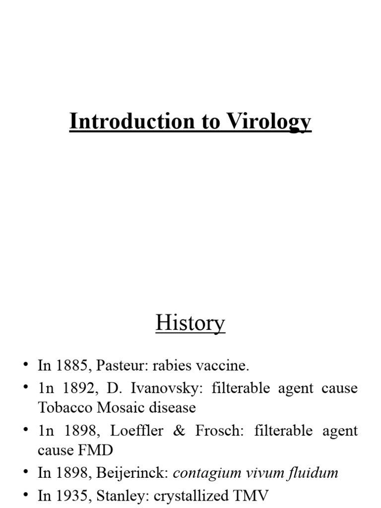 Lecture 1 General Virology | PDF Lecture 1 General Virology | PDF