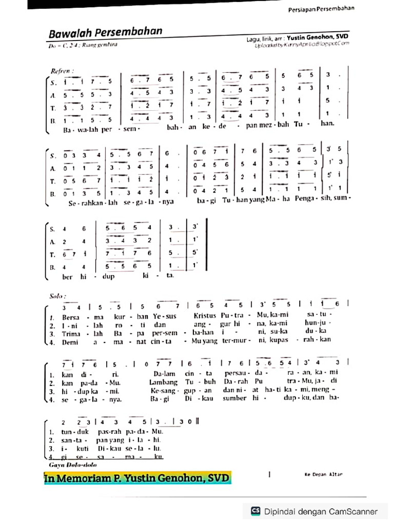 Bawalah Persembahan | PDF