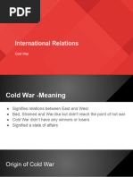 The Cold War Causes and Effects | PDF