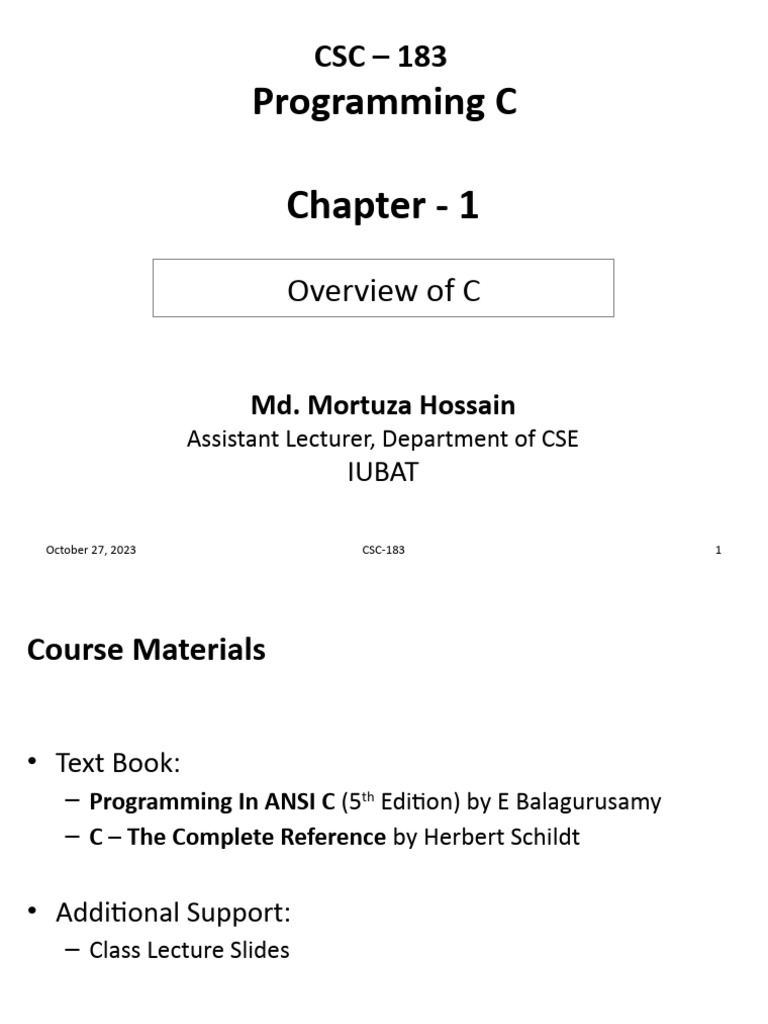 Programming C Pdf C Programming Language Computer Program