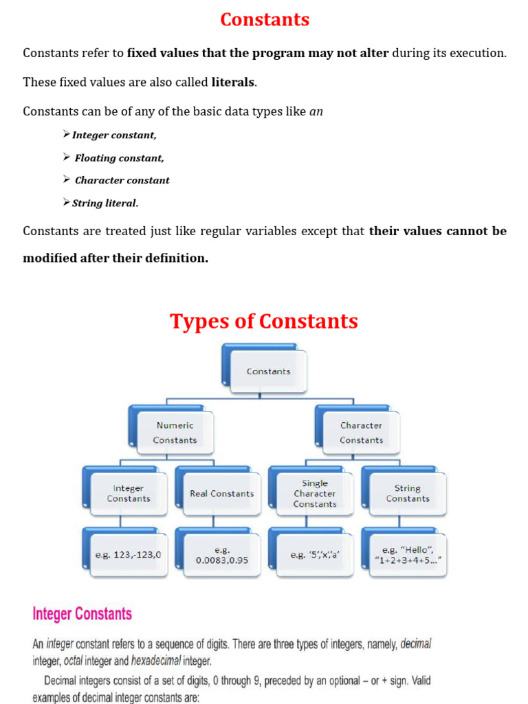 5.variable and Constants New | PDF