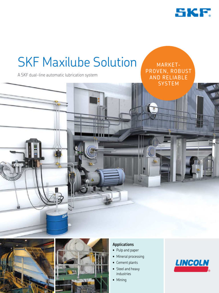 SKF Maxilube: Automatic Lubrication System | PDF | Pump | Valve