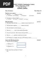 Class 3 Length Measurement Worksheet | PDF