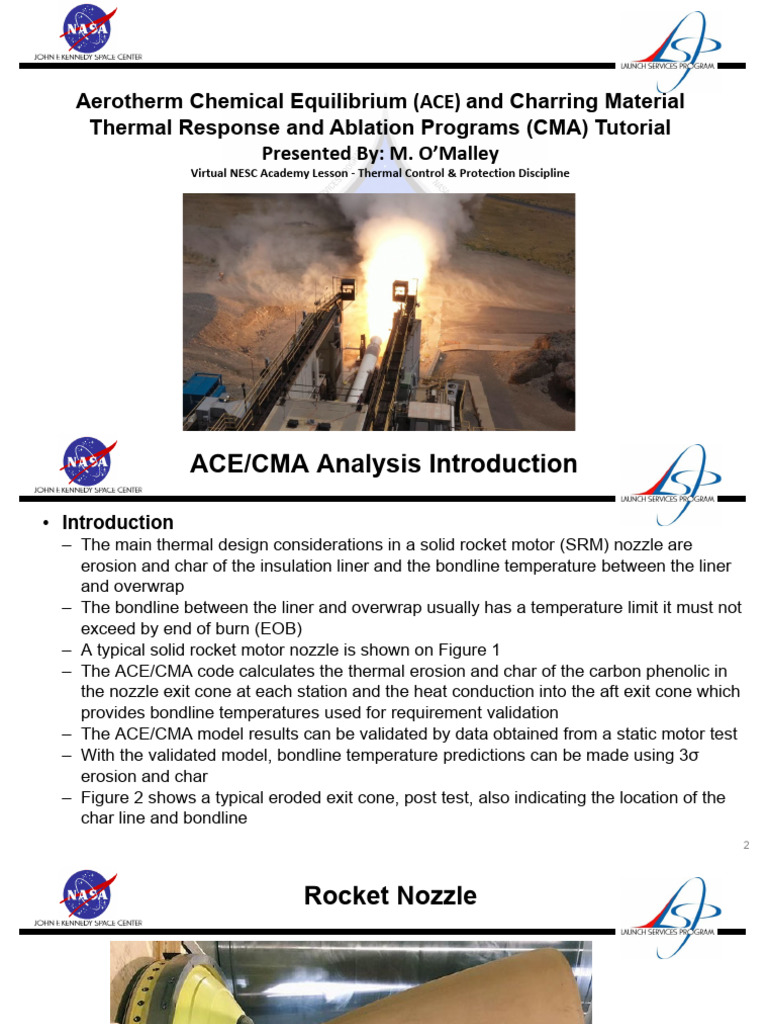 Ace Cma Analysis Nesc Rev 2 | PDF | Rocket Engine | Gases