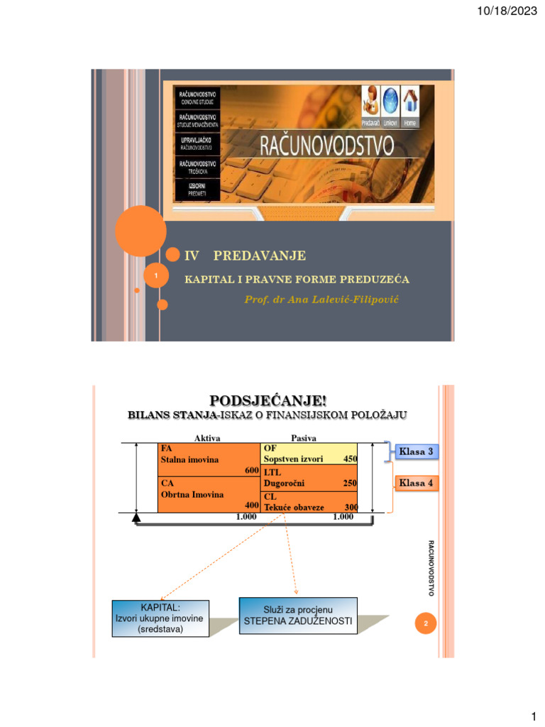 Iv Predavanja Rac 2023 24 | PDF
