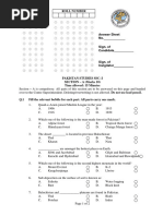 Class 10 Pakistan Studies Model Paper | PDF | Afghanistan | Pakistan
